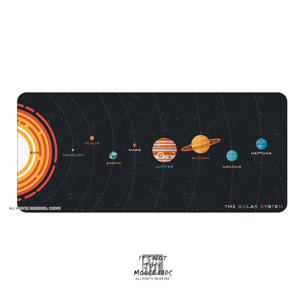 CelestialKeys Galaxy Deskmat - Stellar Solar System-Themed Mousepad wi ...