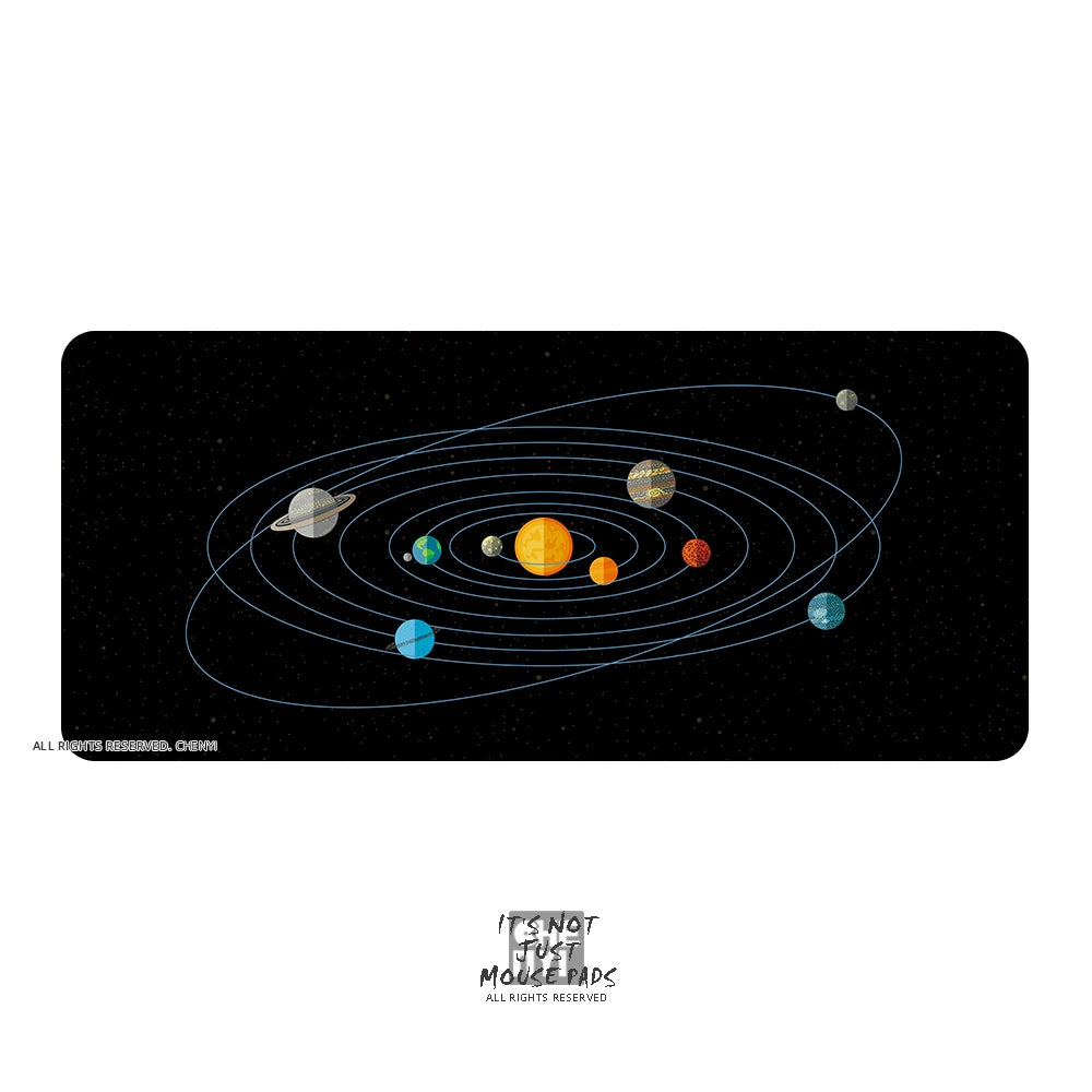 CelestialKeys Galaxy Deskmat - Stellar Solar System-Themed Mousepad wi ...